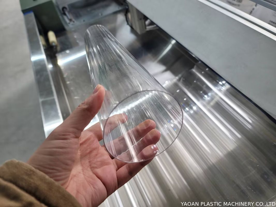 PC Transparent Pipe Extruder Line With ABB Inverter