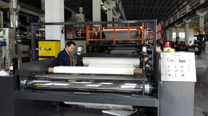 Non Woven Fabric Pe Coating Machine , Extrusion Coating Line Easy Operation